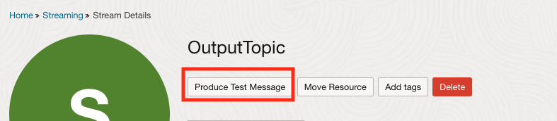 使用 OCI REST API 调用，在 API 网关后面使用专用 OCI 流处理主题