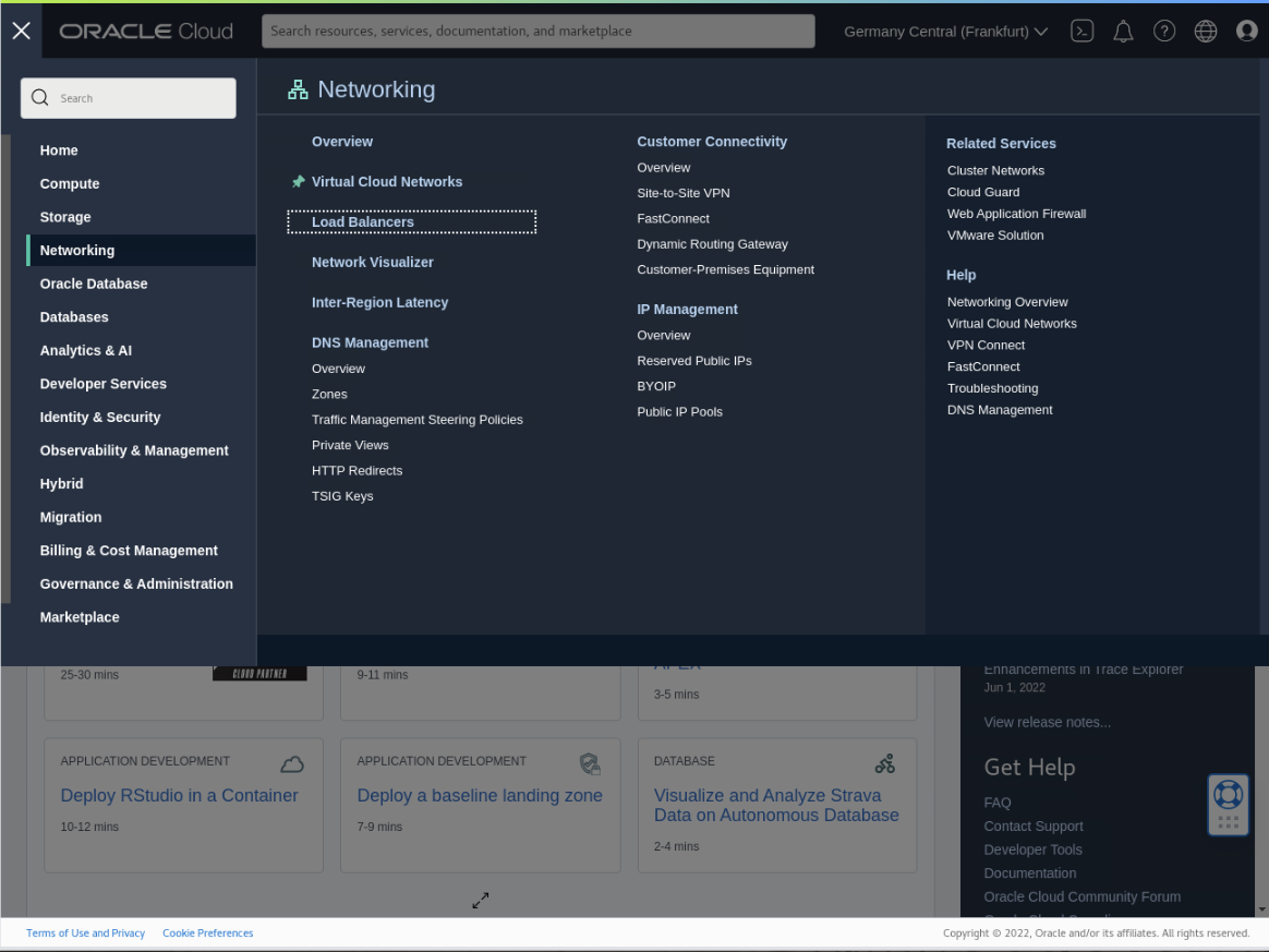 使用 Oracle Cloud Native Environment 部署外部负载平衡器