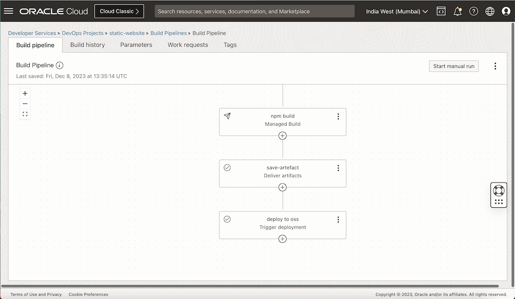 使用 OCI DevOps Service 和 OCI Object Storage 簡化前端 CI/CD