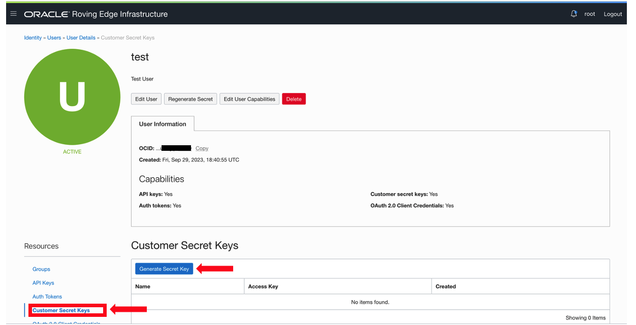 使用 Oracle Roving Edge Infrastructure Object Storage 利用檔案瀏覽從屬端