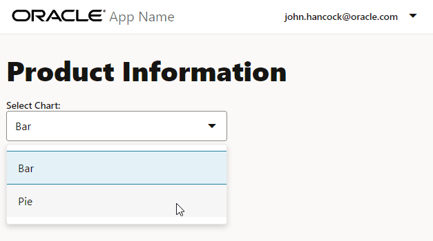 新增元件至 Oracle JET 虛擬 DOM 應用程式