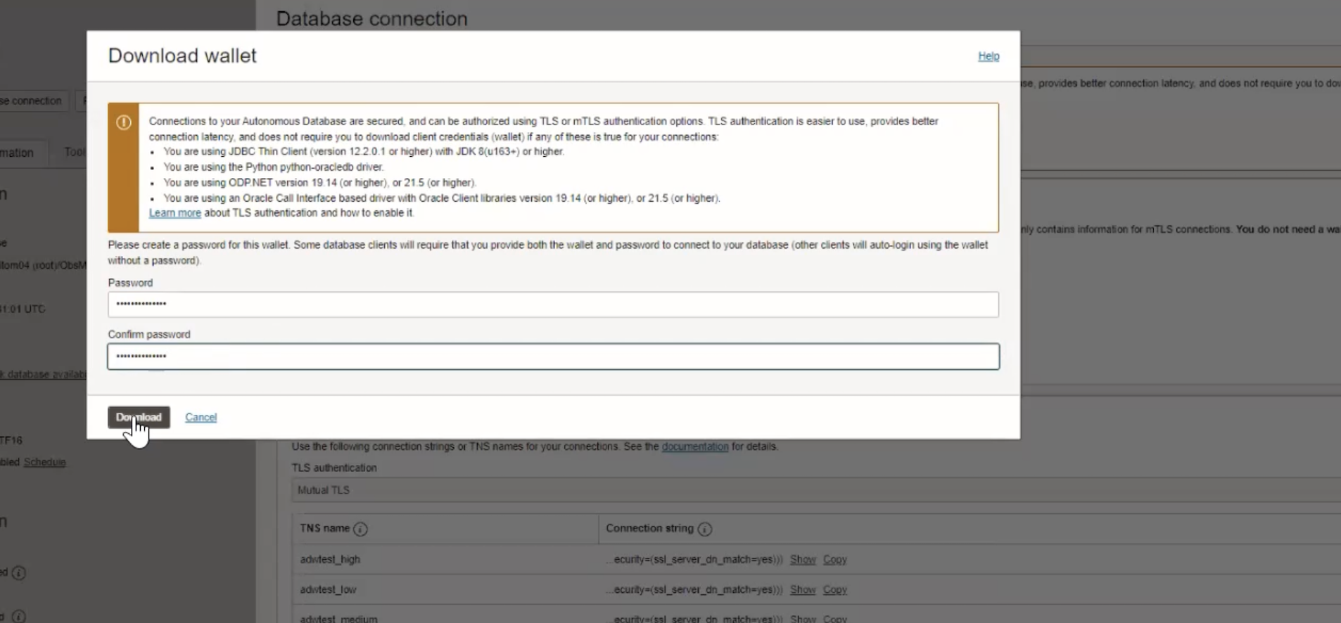 在 Oracle Autonomous Database 使用 Oracle Cloud Infrastructure Identity And Access Management 認證