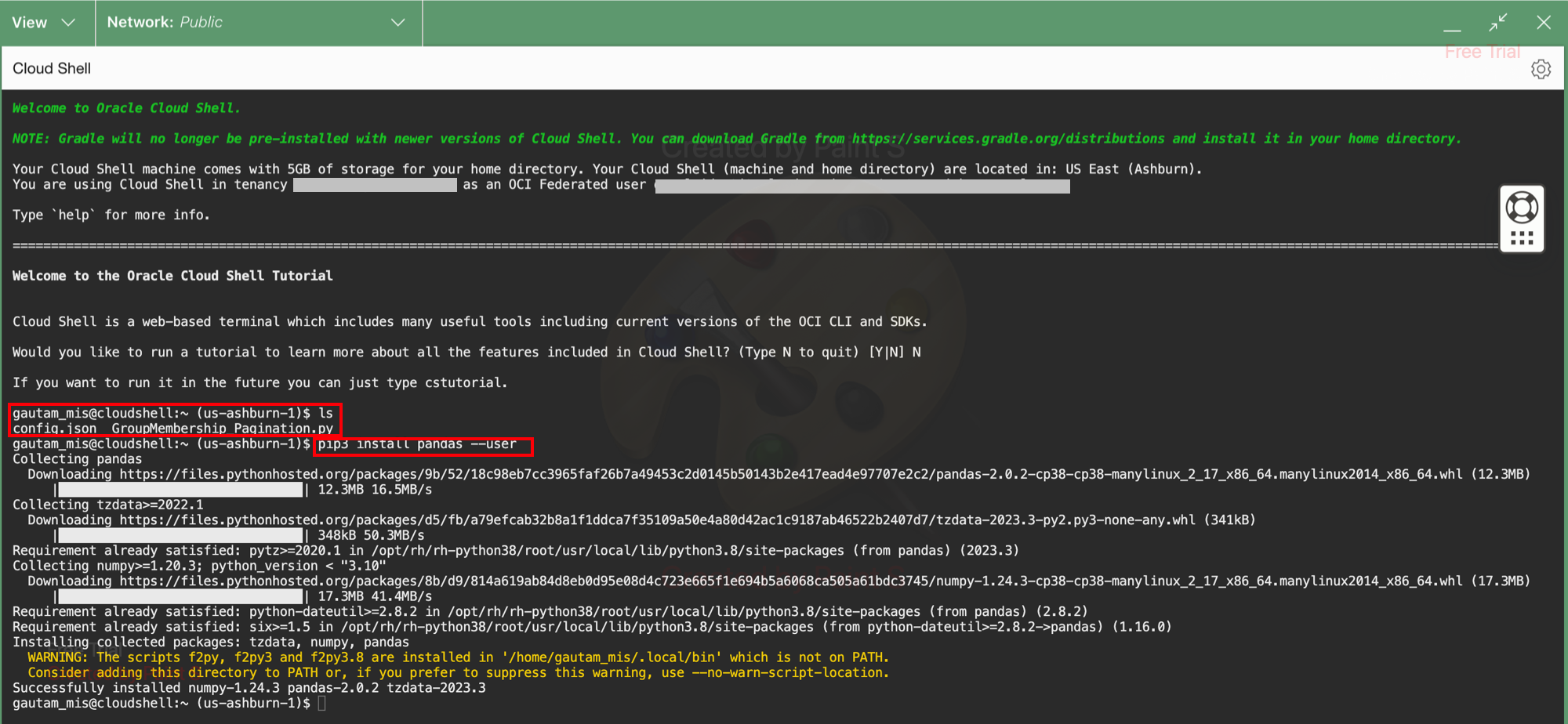 使用 Python 從 OCI IAM 識別網域產生使用者群組成員報表