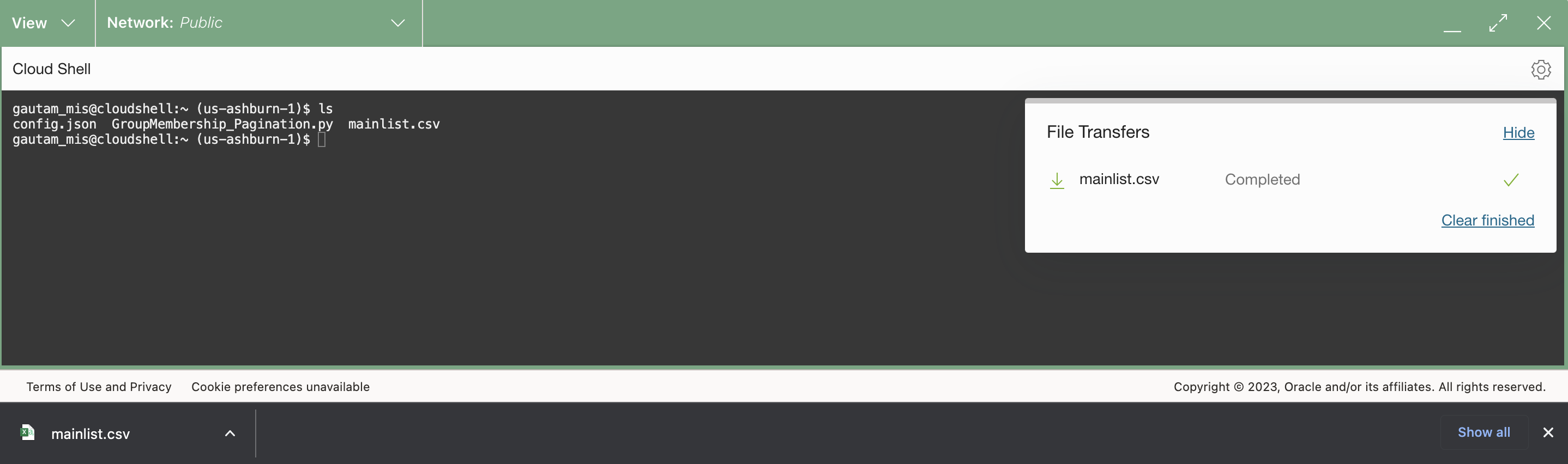 使用 Python 從 OCI IAM 識別網域產生使用者群組成員報表