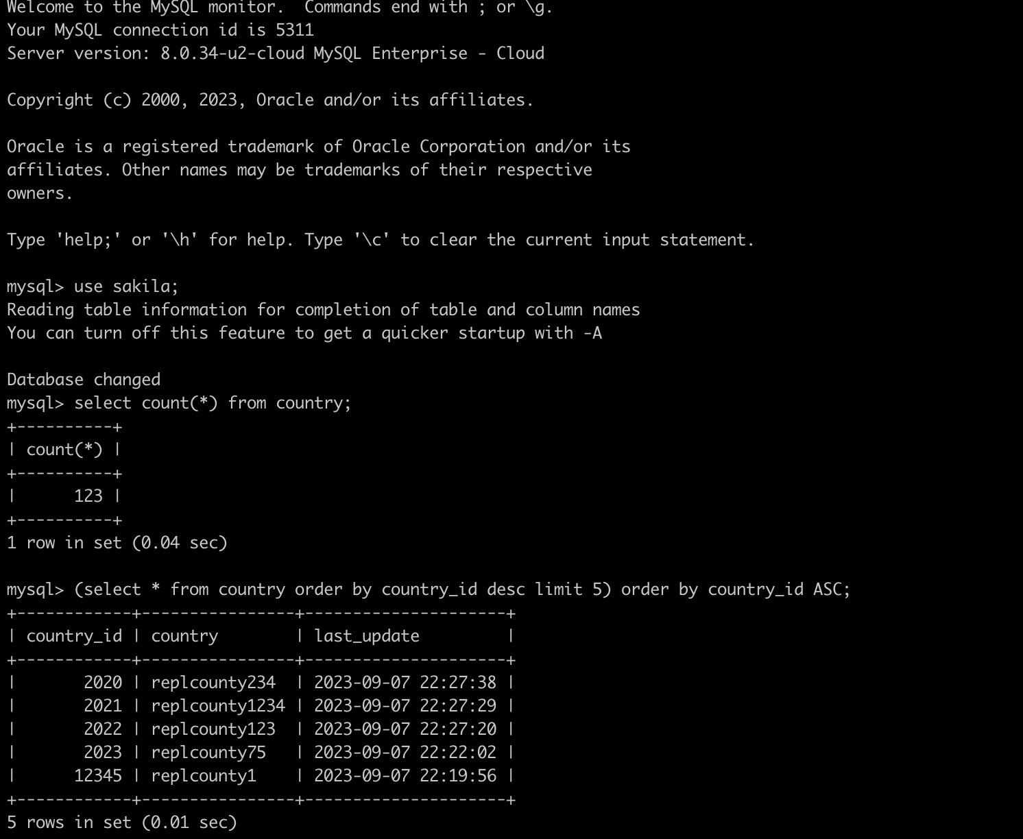 使用複製將 MySQL 的 Google Cloud Platform CloudSQL 移轉至 Oracle Cloud ...