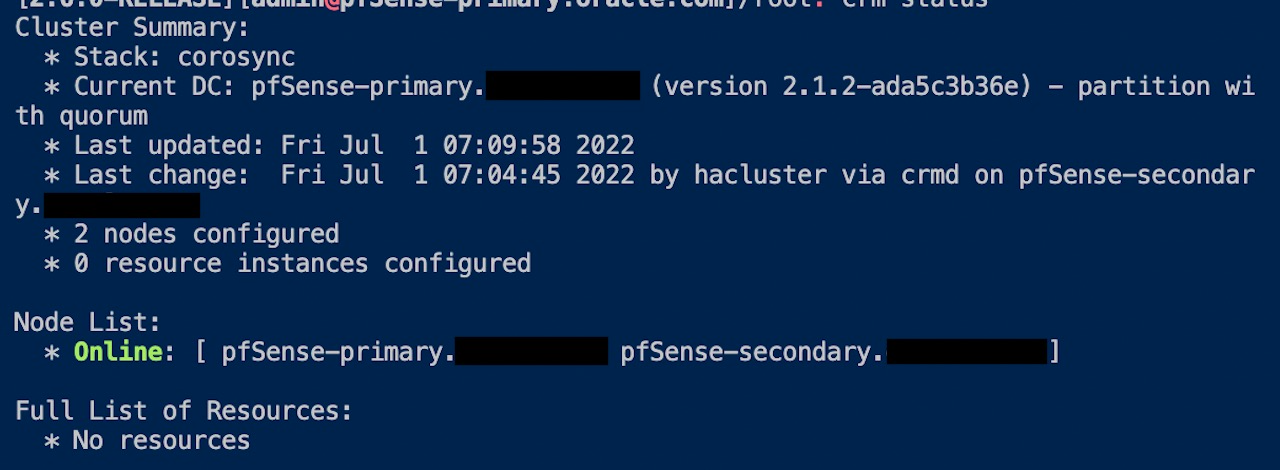 在 Oracle Cloud Infrastructure 上使用 Corosync/Pacemaker 設定 pfSense 高可用性主動 ...