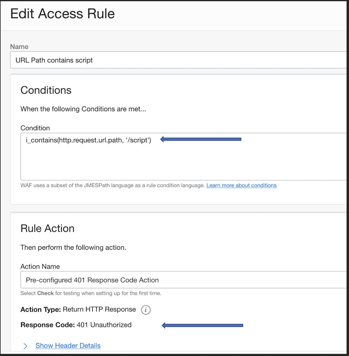 將 Oracle Cloud Infrastructure Web Application Firewall 保護新增至彈性負載平衡器