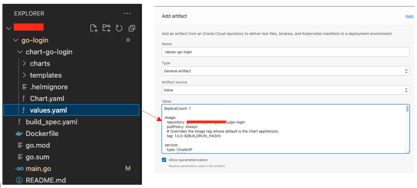 建立 OCI DevOps 管線以建立及部署 Golang 微服務