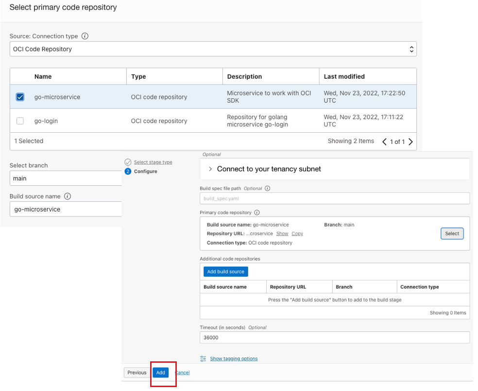 建立 OCI DevOps 管線以建立及部署 Golang 微服務