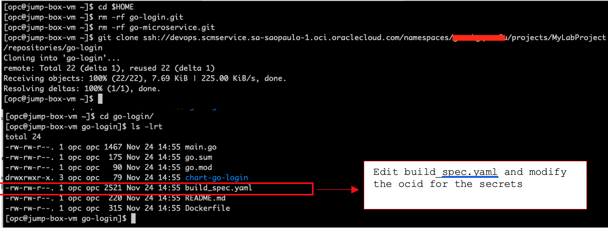 建立 OCI DevOps 管線以建立及部署 Golang 微服務